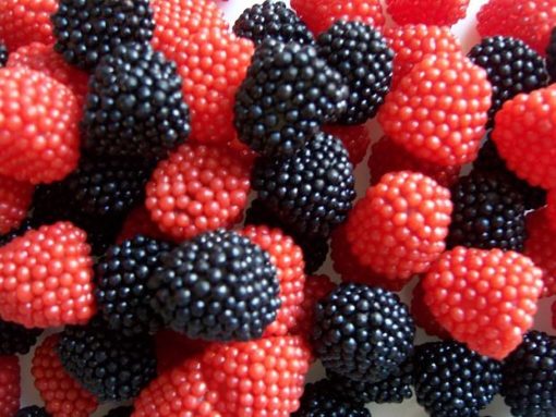 raspberries and blackberries | Opie's Candy Store